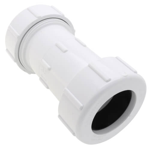 S110-25 - S110-25 - 2-1/2" PVC Sch. 40 Compression Coupling (PVC White ...
