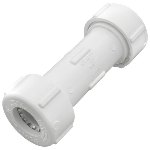 S112-07 - S112-07 - 3/4" PVC GripLoc Compression Coupling w/ EPDM (White)