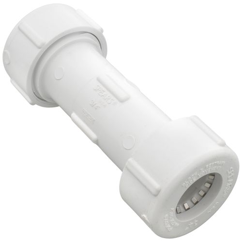S112-07 - S112-07 - 3/4" PVC GripLoc Compression Coupling w/ EPDM (White)