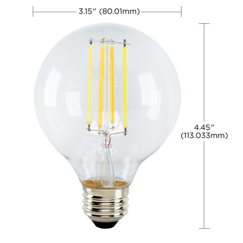 S11251 - Satco S11251 - 4.5 Watt - G25 LED Bulb - Tunable White - Clear ...