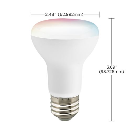S11283 - Satco S11283 - 6 Watt - R20 LED Bulb - RGB & Tunable White ...