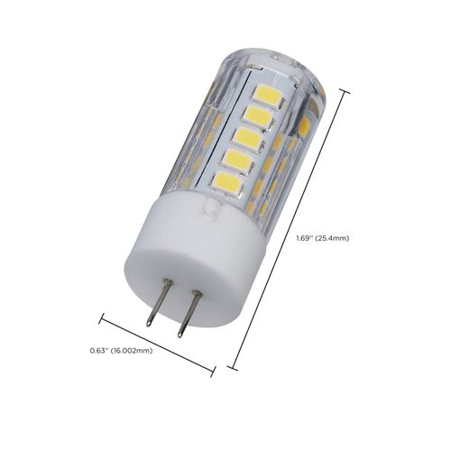 S12121 - Satco S12121 - 3 Watt Mini LED Bulb - G4 Base - 5000K - Clear ...