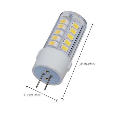 S12123 - Satco S12123 - 4.5 Watt Mini LED Bulb - G4 Base - 5000K ...