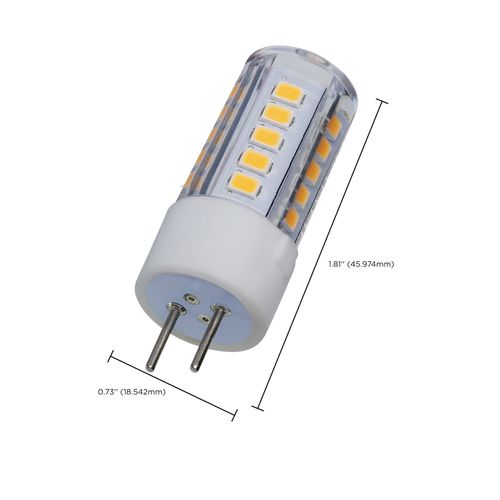 S12124 - Satco S12124 - 4.5 Watt Mini LED Bulb - GY6.35 Base - 3000K ...