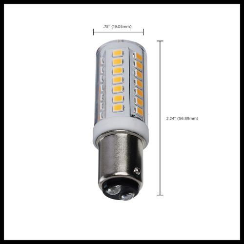 S12136 - Satco S12136 - 5 Watt Mini LED Bulb - Bayonet Double Contact ...