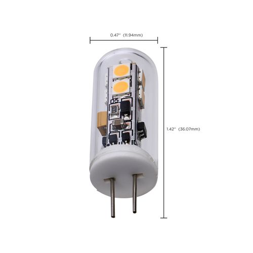S12310 - Satco S12310 - 2 Watt T4 LED Bulb - Clear Finish - Bi Pin G4 ...