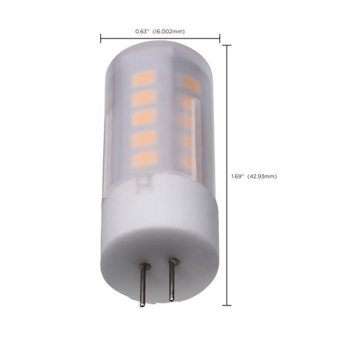 S12313 - Satco S12313 - 3 Watt T5 LED Bulb - Frost Finish - Bi Pin G4 ...