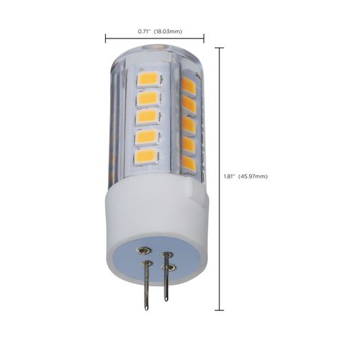 S12314 - Satco S12314 - 4.5 Watt T6 LED Bulb - Clear Finish - Bi Pin G4 ...