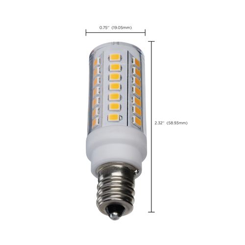 S12342 - Satco S12342 - 5 Watt T6 LED Bulb - Clear Finish - E12 Base ...