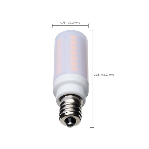 S12345 - Satco S12345 - 5 Watt T6 LED Bulb - Frost Finish - E12 Base ...