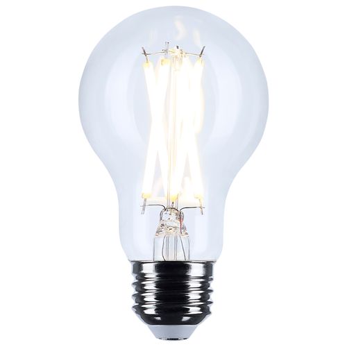 S12469 - Satco S12469 - 10.5W A19 LED, Medium Base, Clear, 3500K CCT ...