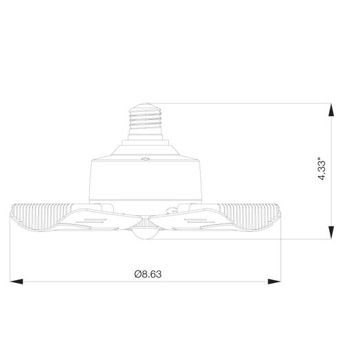 S13119 - Satco S13119 - 60 Watt LED Motion Sensor Utility Light 4000K ...