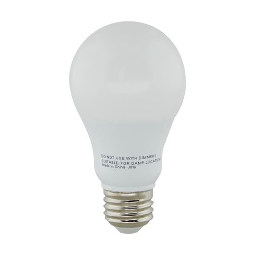 S15012 - Satco S15012 - 9 Watt A19 LED Bulb - 5000K - Medium base - 220 deg. Beam Angle - 12-34V DC