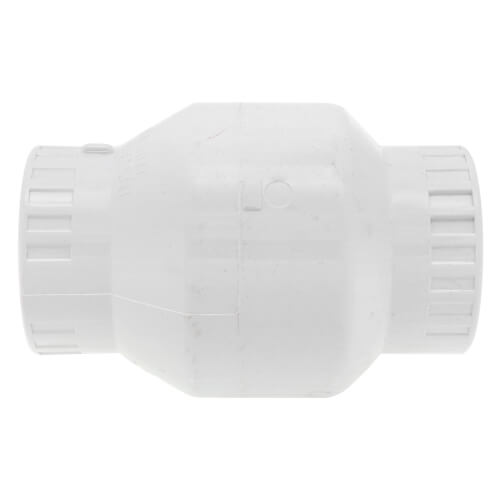 True Union Spears 2-Inch PVC Swing Check Valve, White - Socket End, For ...