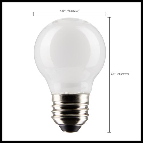 S21219 - Satco S21219 - 4.5 Watt G16.5 LED Bulb - White - Medium base ...