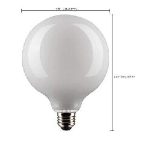 S21260 - Satco S21260 - 8 Watt G40 LED Bulb - White - Medium base - 90 ...