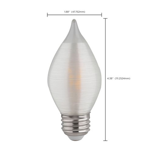 S23413 - Satco S23413 - 4 Watt C15 LED Bulb - Satin Spun - Clear ...