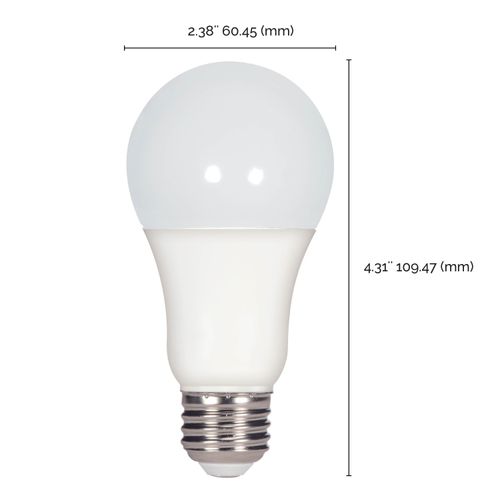 S28789 - Satco S28789 - 15.5 Watt - A19 LED Bulb - 2700K - Medium base - 220 deg. Beam Angle ...