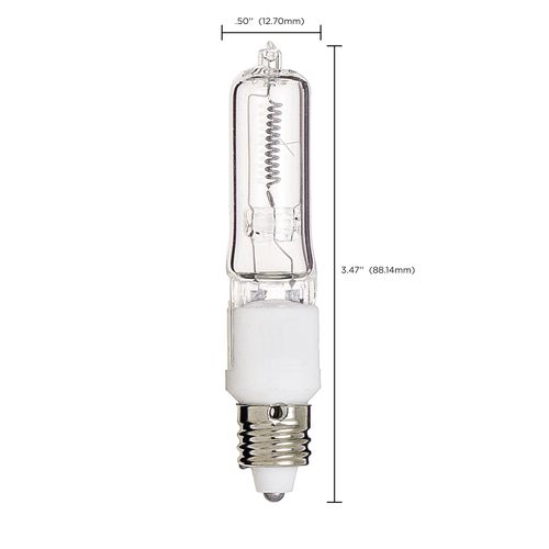 S3181 - Satco S3181 - 500 Watt Halogen - T4 Bulb - Clear - 2000 Average ...