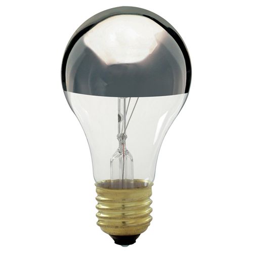 S3955 - Satco S3955 - 60 Watt A19 Incandescent Bulb - Silver Crown ...