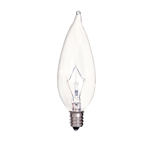 S4466 - Satco S4466 - 40 Watt CA9 1/2 Incandescent Bulb - Clear - 2500 ...