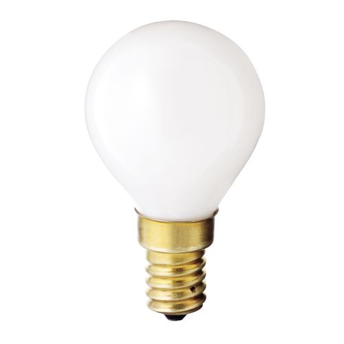 S4708 - Satco S4708 - 40 Watt G14 Incandescent Bulb - Gloss White ...