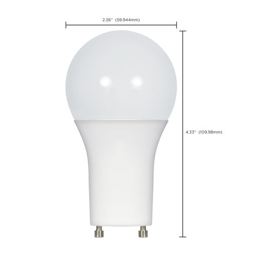 S8482 - Satco S8482 - 10 Watt - A19 LED Bulb - Frosted - 4000K - GU24 ...