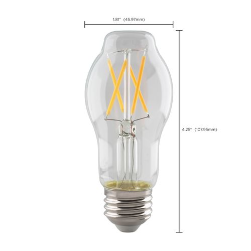 S8559 - Satco S8559 - 5.5 Watt BT15 LED Bulb - Clear - Medium base ...