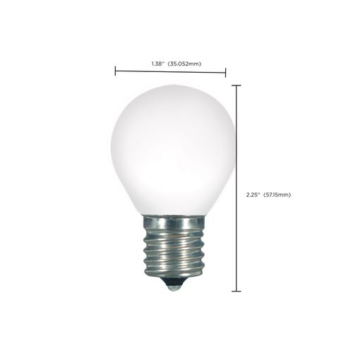 S9168 - Satco S9168 - 1 Watt LED Bulb - S11 - White - 2700K ...