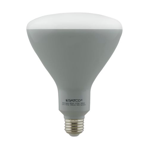 S9635 - Satco S9635 - 11.5 Watt LED BR40 Bulb - 3000K - 103 deg. Beam ...