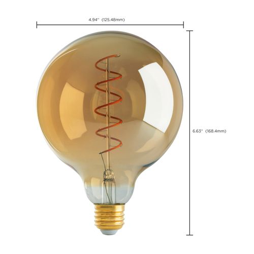 S9969 - Satco S9969 - 4.5 Watt G40 LED Bulb - Amber - Medium base ...