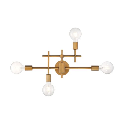 60-6871 - Nuvo 60-6871 - Delphi 4 Light Vanity Aged Gold Finish