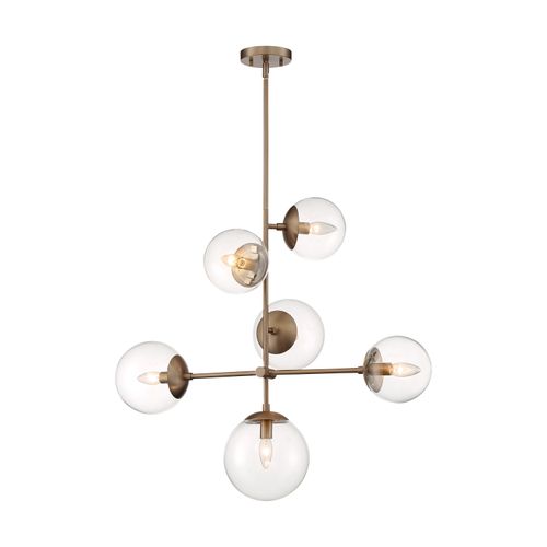 60-7125 - Nuvo 60-7125 - Sky 6 Light Pendant Fixture Burnished Brass ... 60-7125 - Nuvo 60-7125 - Sky 6 Light Pendant Fixture Burnished Brass ...