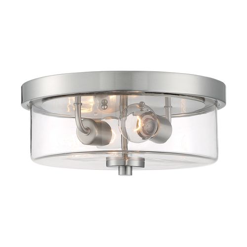 60-7168 - Nuvo 60-7168 - Sommerset 2 Light Flush Mount Fixture Brushed ...