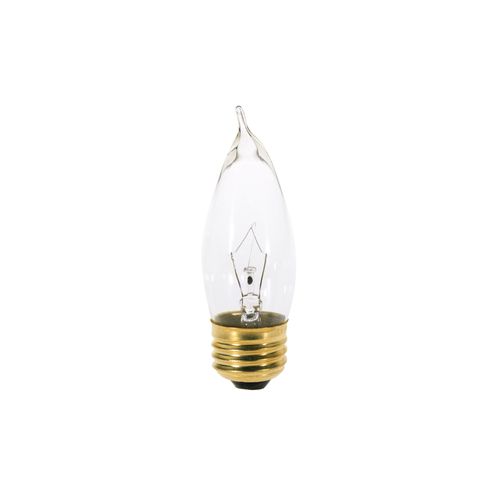 A3564 - Satco A3564 - 25 Watt CA10 Incandescent Bulb - Clear - 2500 ...