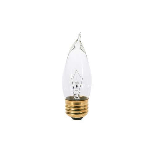 A3566 - Satco A3566 - 60 Watt CA10 Incandescent Bulb - Clear - 2500 ...
