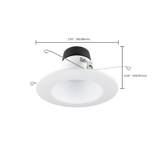 S11845 - Satco S11845 - 9 Watt 6" Deep Baffle CCT-Selectable Recessed ...