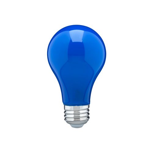 S14985 - Satco S14985 - 8 Watt A19 LED Bulb - Ceramic Blue - Medium ...