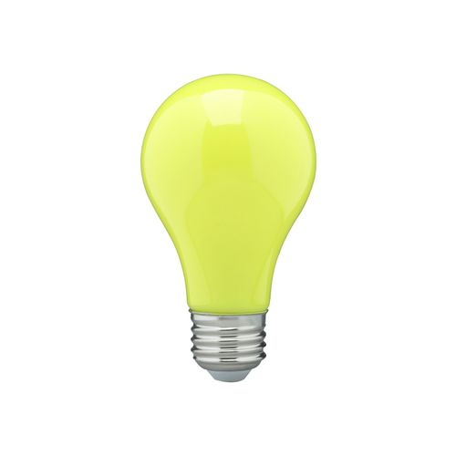 S14987 - Satco S14987 - 8 Watt A19 LED Bulb - Ceramic Yellow - Medium ...