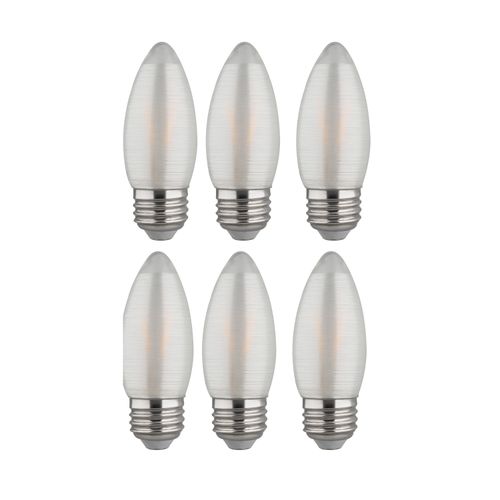 S23403-06 - Satco S23403-06 - 2 Watt C11 LED Bulb - Satin Spun - Clear ...