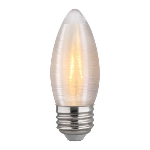 S23403 - Satco S23403 - 2 Watt C11 LED Bulb - Satin Spun - Clear ...