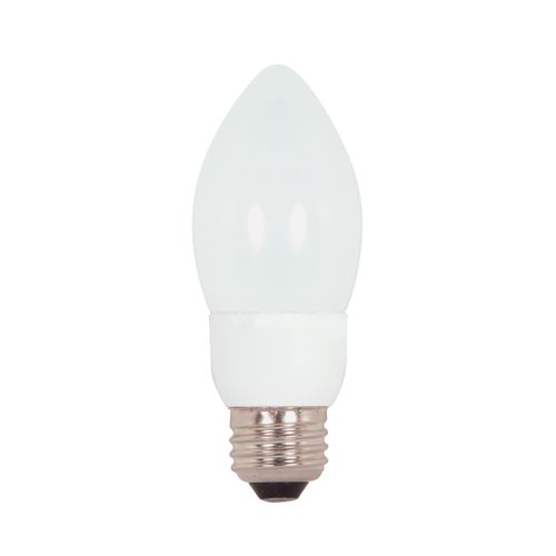 S7314 - Satco S7314 - 5 Watt - B11 Compact Fluorescent Bulb 2700K - 82 CRI - Medium base - 120 Volt