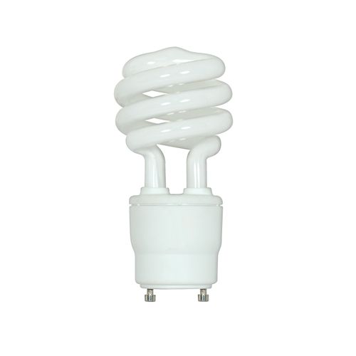 S8229 - Satco S8229 - 18 Watt - Spiral Compact Fluorescent Bulb 3500K ...