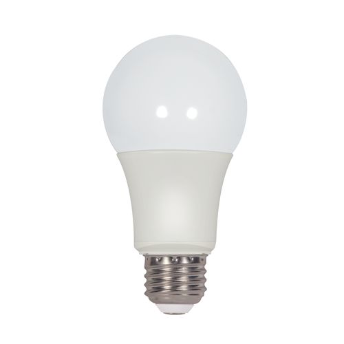 S9375 - Satco S9375 - 9 Watt - A19 LED Bulb - Frosted - 2700K - Medium base - 300 deg. Beam ...