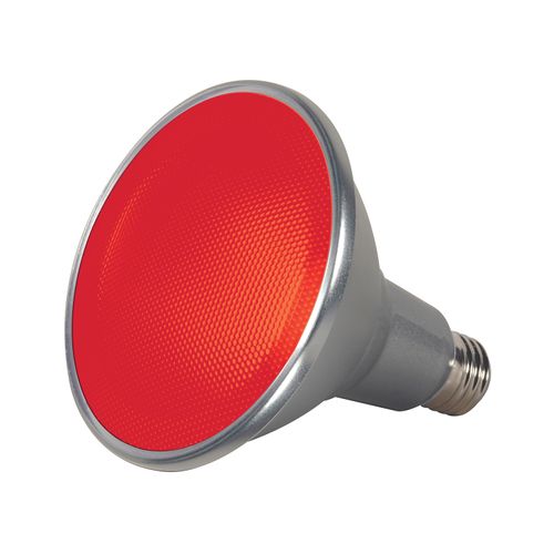 S9480 - Satco S9480 - 15 Watt PAR38 LED Bulb - Red - 40 deg. Beam Angle ...