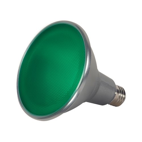 S9481 - Satco S9481 - 15 Watt PAR38 LED Bulb - Green - 40 deg. Beam ...
