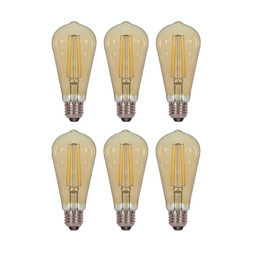 S9585-06 - Satco S9585-06 - 4.5 Watt ST19 LED Bulb - Amber - Medium ...