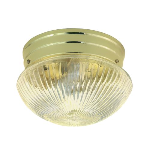 SF76-250 - Nuvo SF76-250 - 1 Light 8" Flush w/ Clear Ribbed Glass ...