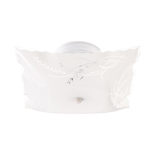 SF76-270 - Nuvo SF76-270 - 2 Light 12" Flush w/ Square Wheat & Ruffled ...