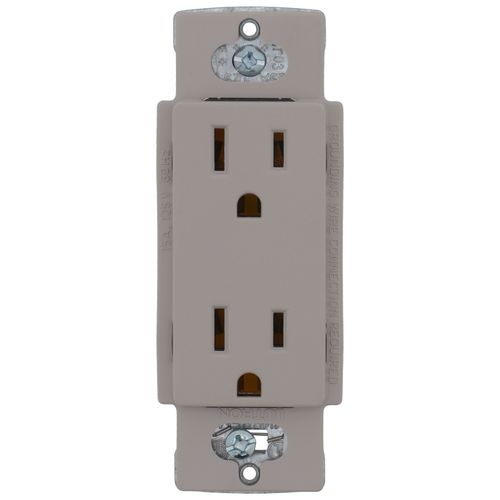 SCR-15-TP - Lutron SCR-15-TP - Claro 15A Duplex Receptacle, Satin (Taupe)